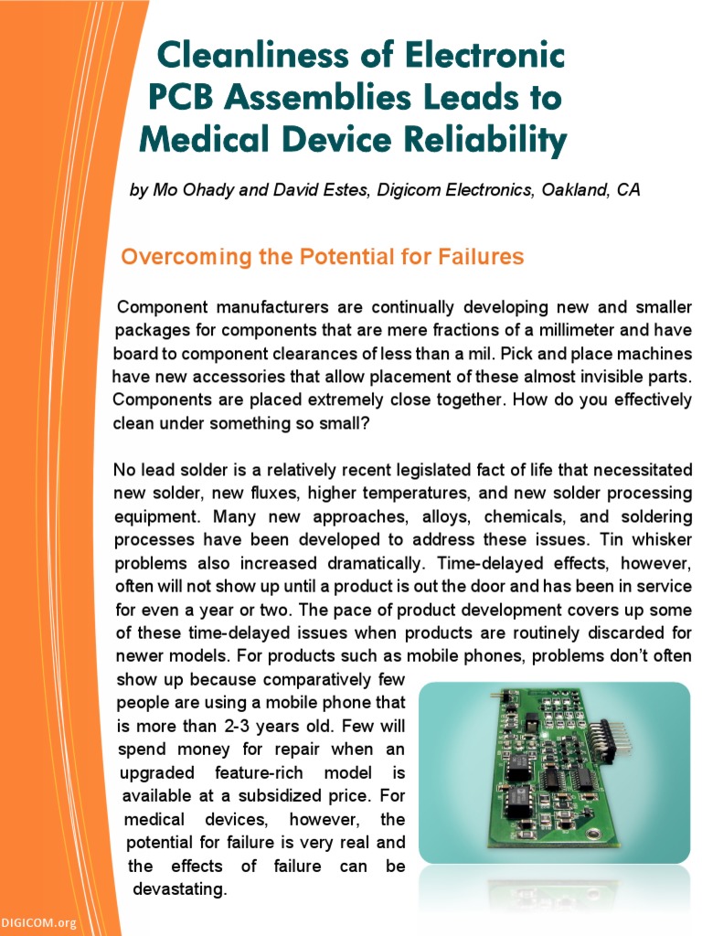 Clean PCB Assemblies | PDF | Printed Circuit Board | Solder