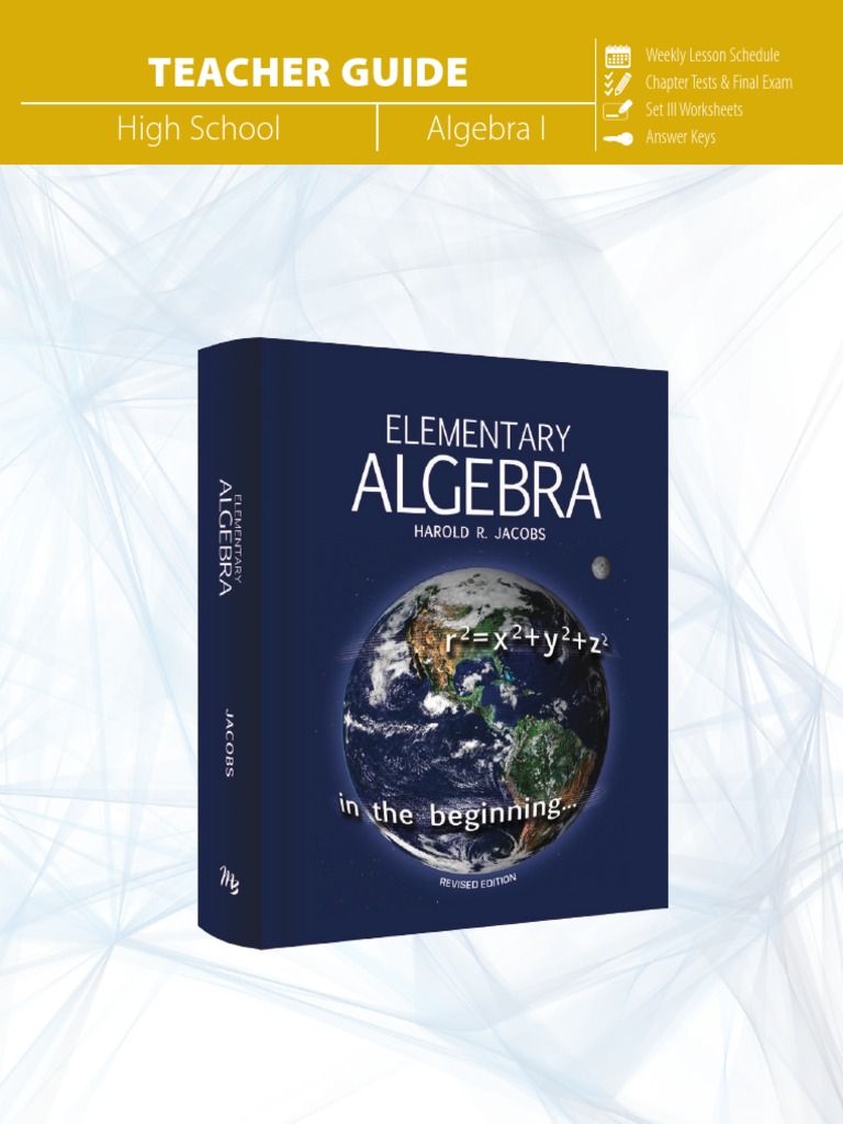 A Look Inside - Elementary Algebra (Teacher Guide) | PDF ...