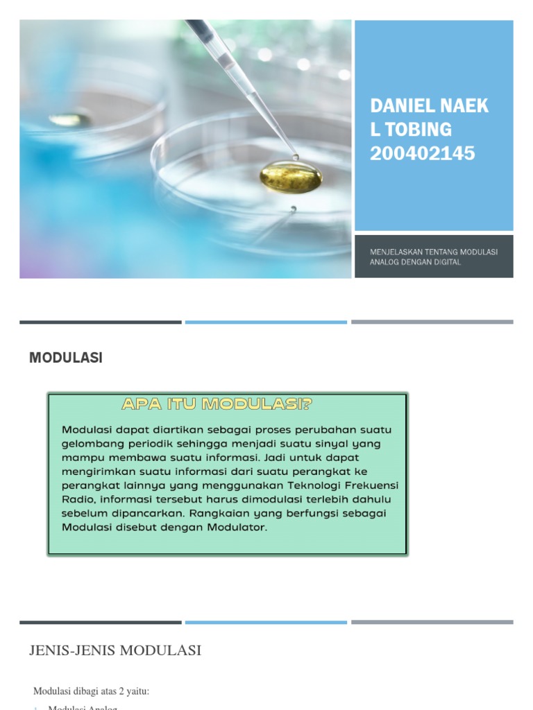 Jenis dan Tujuan Modulasi Analog-Digital | PDF | Sains & Matematika ...
