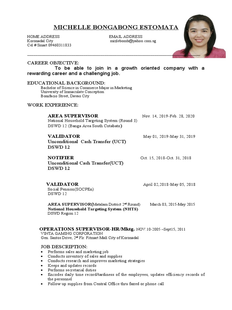 Resume MBB | PDF | Employment | Marketing