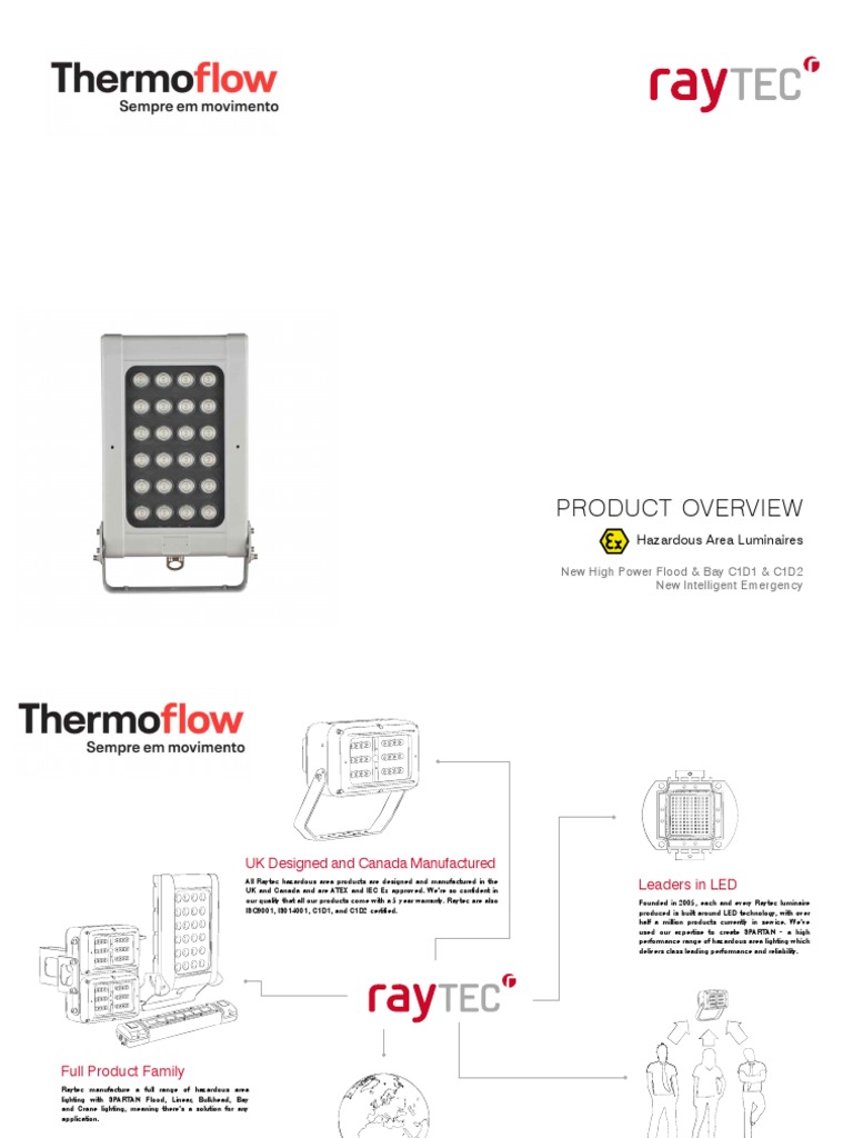 Raytec Hazardous Product Guide Thermoflow | PDF | Light Emitting Diode ...