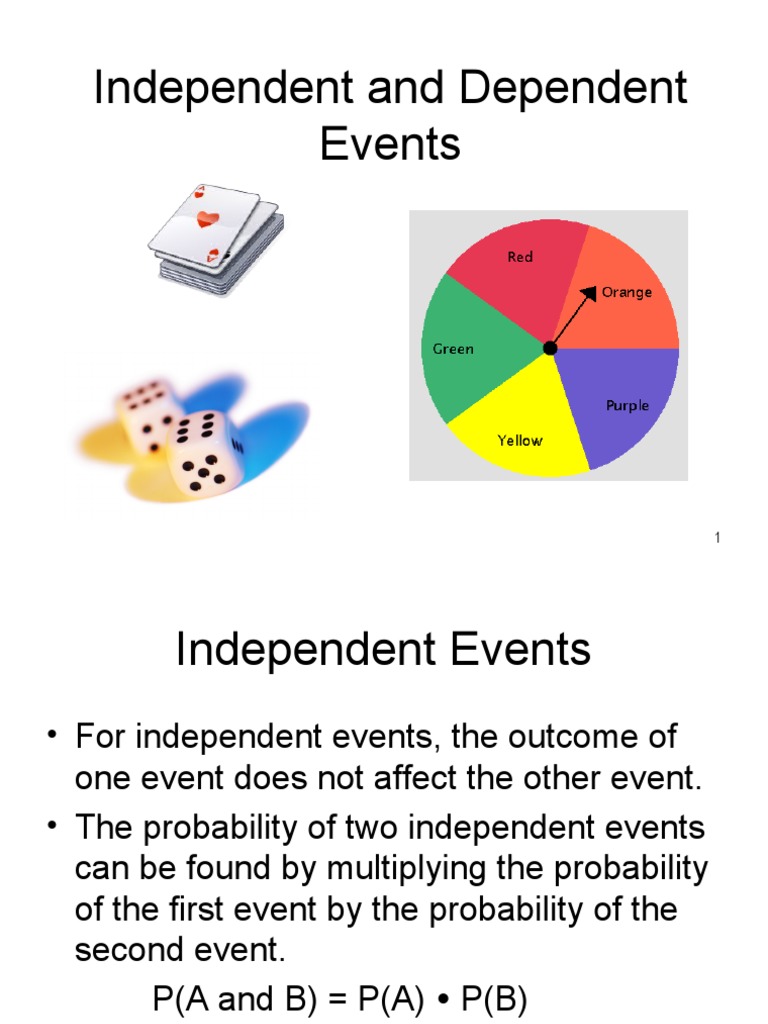 Probability: Independent vs Dependent Events | PDF | Teaching Methods ...