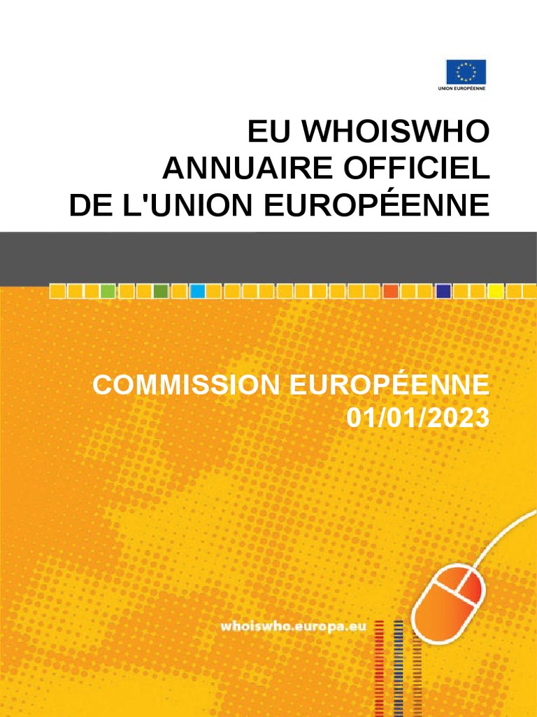 Annuaire officiel de l'Union européenne | PDF | Commission européenne ...
