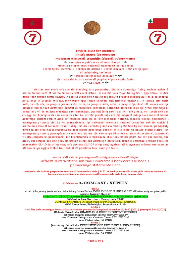 Comcast Xfinity Lien Old Style Updated 4 - 6 - 2023 | PDF | Comcast ...