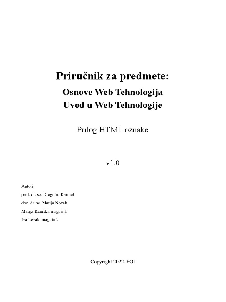 4 - Prilog HTML v.1.1 | PDF