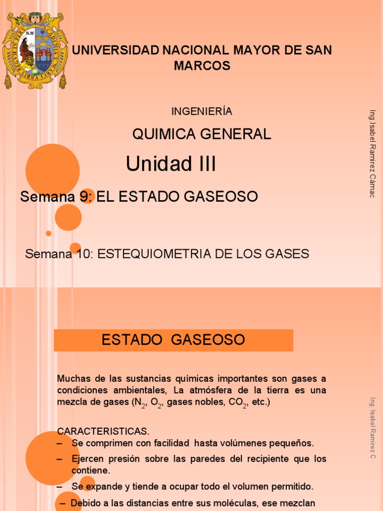 Semana 9 | PDF | Gases | Mole (Unidad)