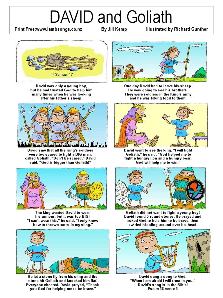 David and Goliath 1 Page Story Col | PDF