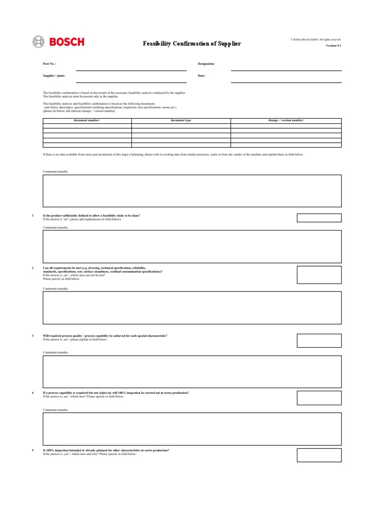 Feasibility Confirmation | PDF | Specification (Technical Standard ...