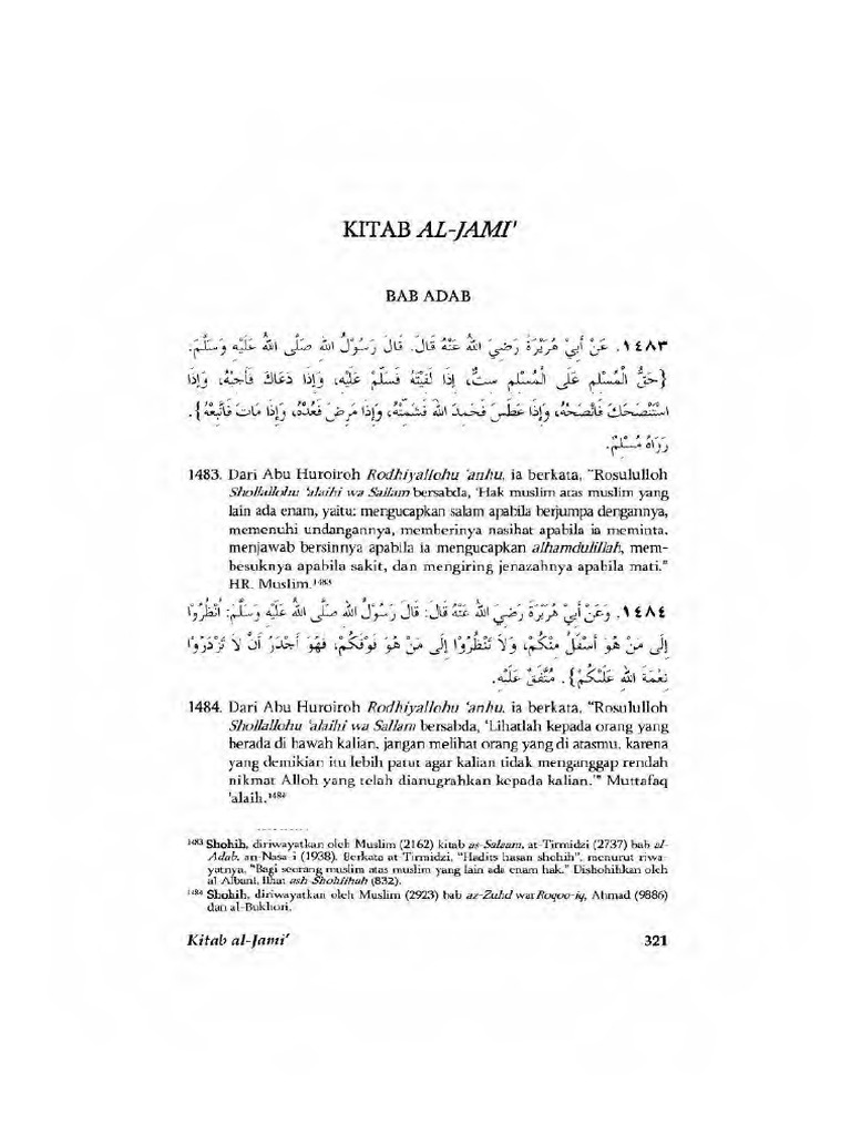 Kitab-Al Jami' Text | PDF