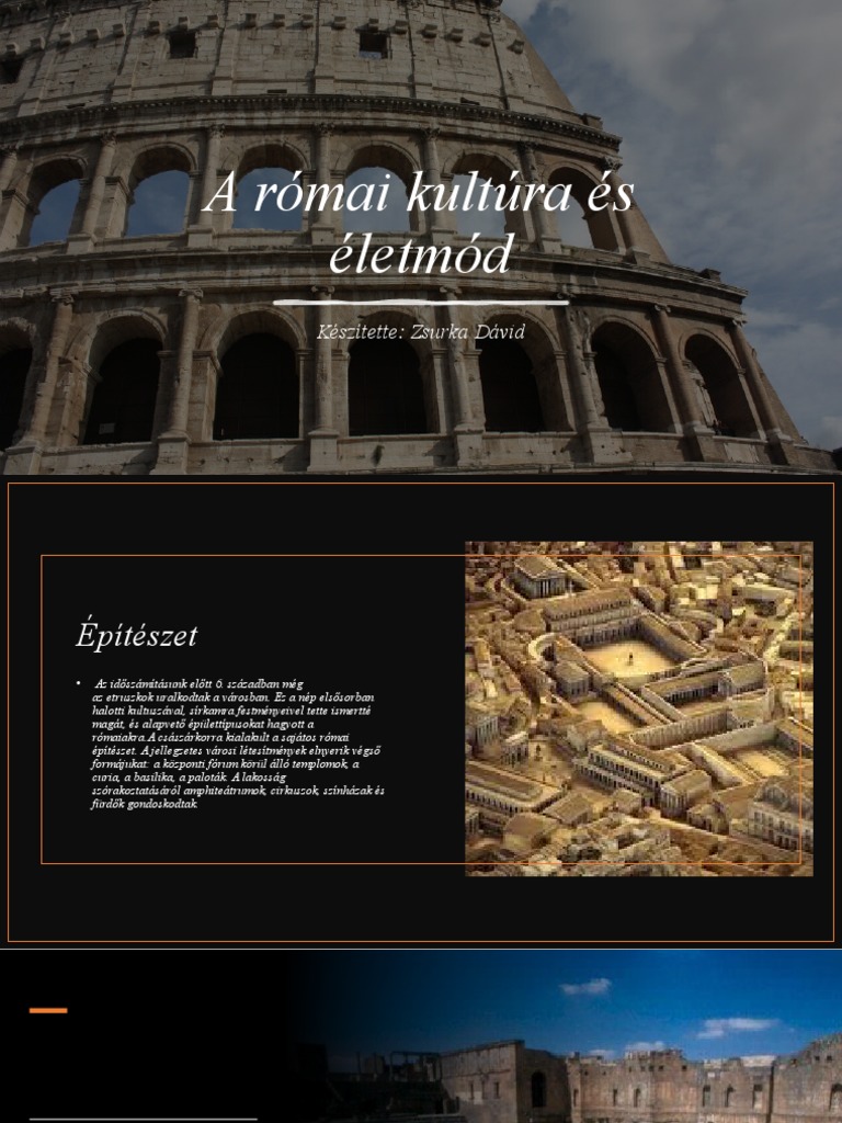 A Római Kultúra És Életmód | PDF