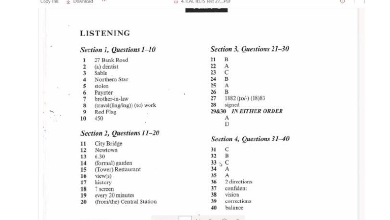 Answer Listening | PDF