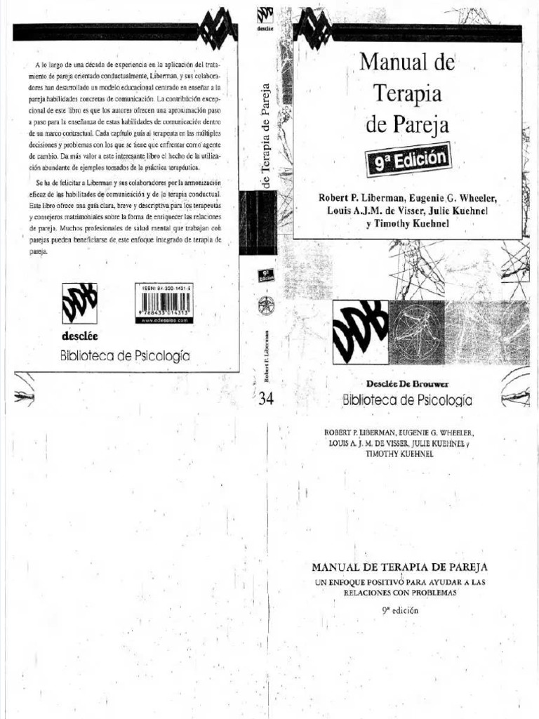 Wiac - Info PDF Robert Liberman Manual de Terapia de Pareja PR | PDF