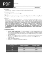 ME - 2178 Lab -- Tension Test of Mild Steel Specimen REPORT | PDF ...