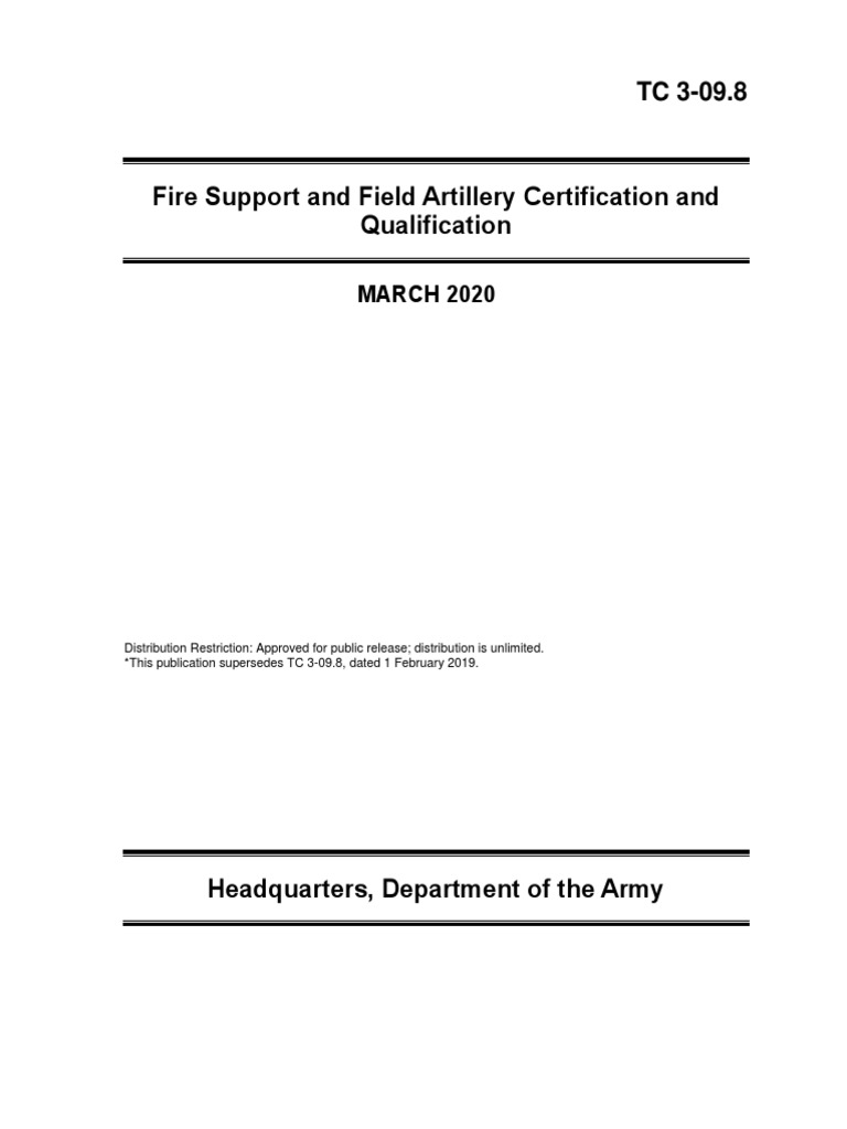 Fire Support & Artillery Certification Guide | PDF | Battalion | Artillery