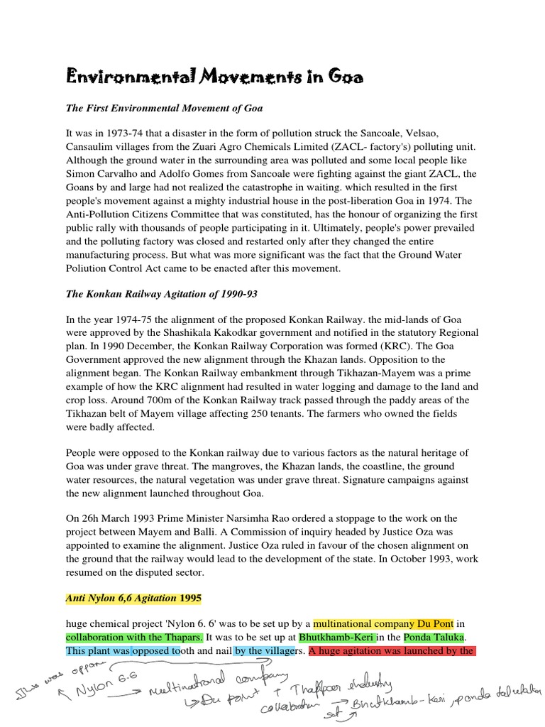 Environmental Movements | PDF