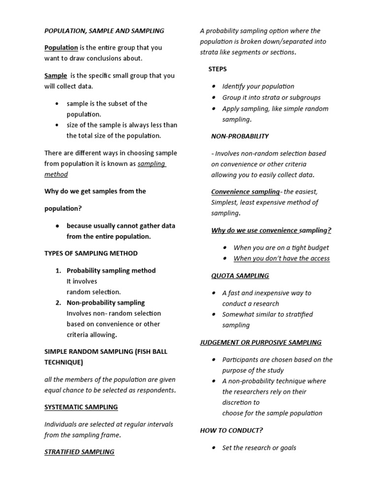 PSS - Researcj Methodology Finals | PDF | Sampling (Statistics ...