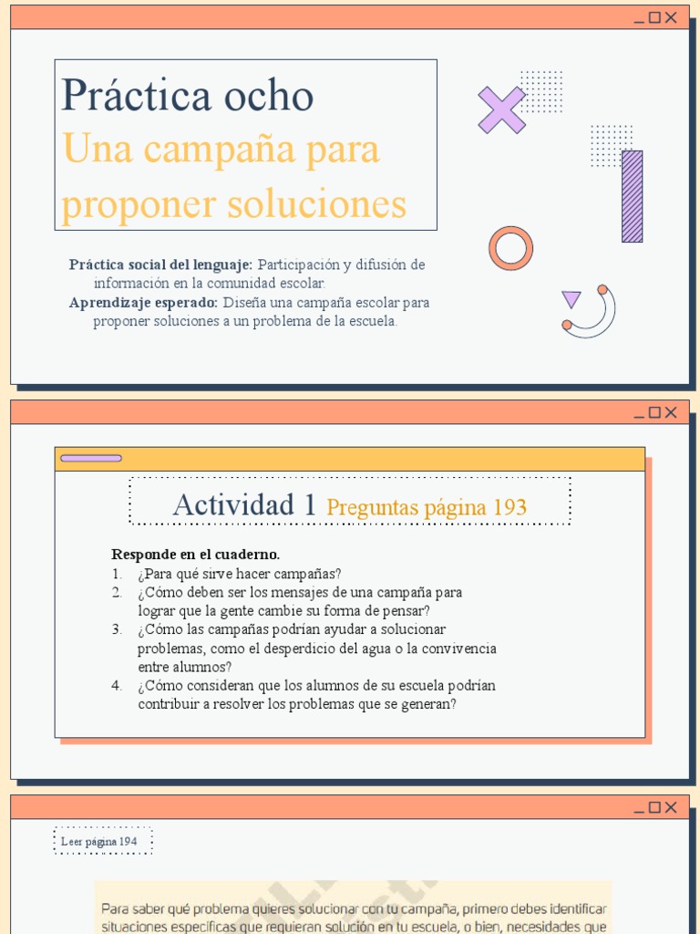 Practica 8 Una Campaña para Proponer Soluciones | PDF | Sicología | Conceptos psicologicos