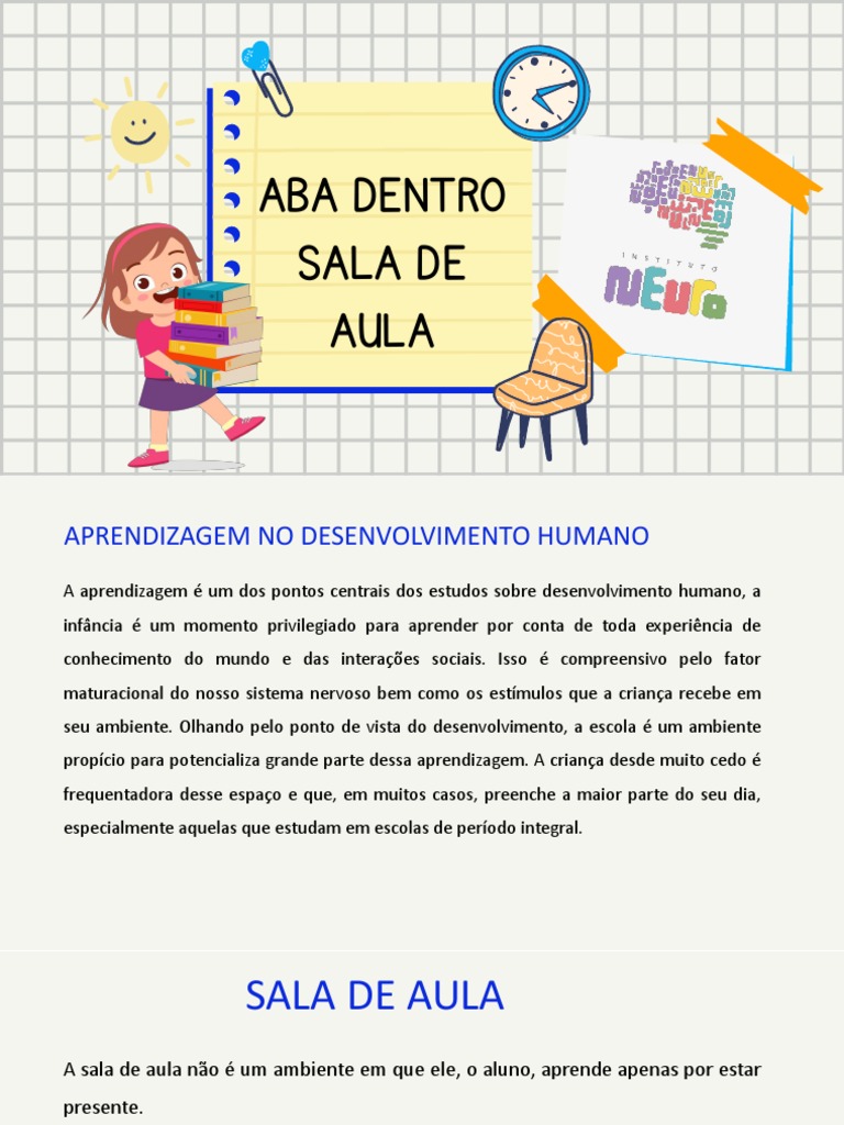 Apostila Aba Sala de Aula | PDF | Aprendizado | Comportamento
