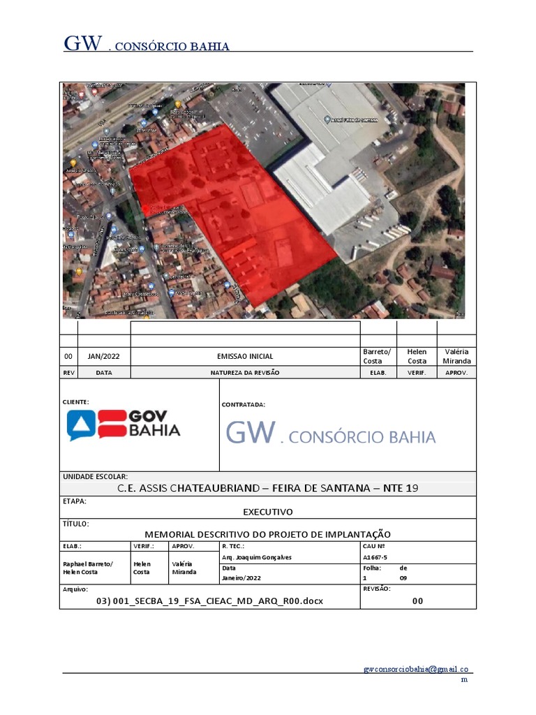 03) 00 - Secba - 19 - Fsa - Cieac - MD - Arq - R01 | PDF | Argamassa (alvenaria) | Concreto