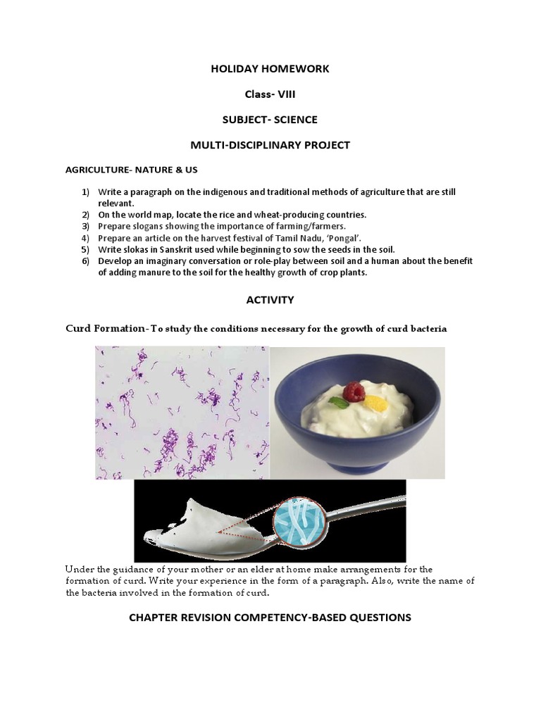 Class Viii HHW Science | PDF | Agriculture | Soil Class Viii HHW Science | PDF | Agriculture | Soil
