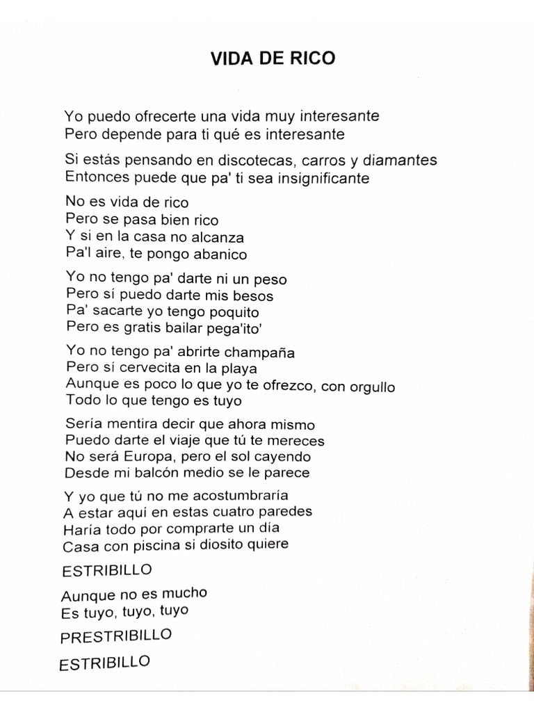 Camilo - Vida de Rico | PDF