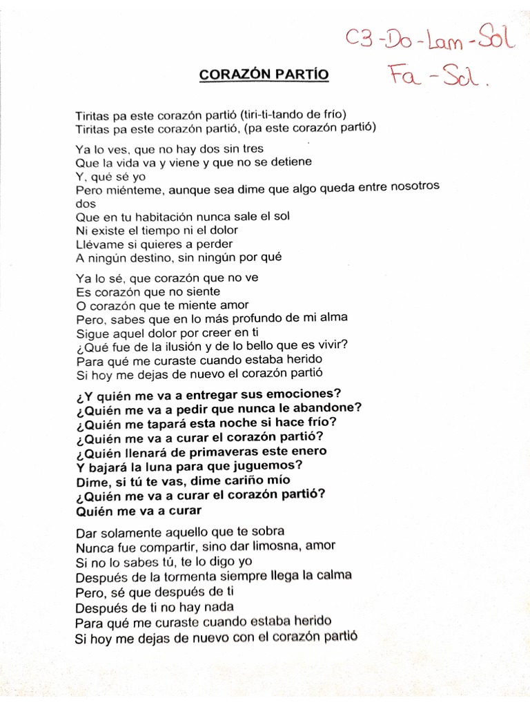 Alejandro Sanz Corazón Partío Pdf