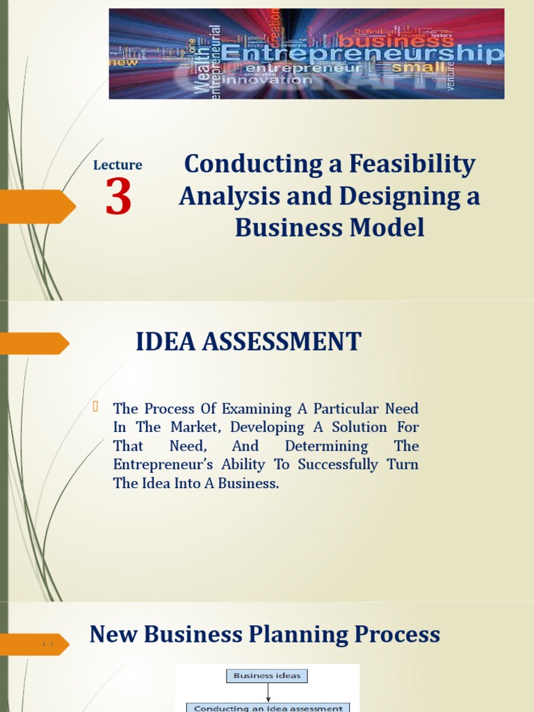 Lecture 3 Conducting a Feasibility Analysis and Designing a Business - Copy (2) | PDF | Lean ...