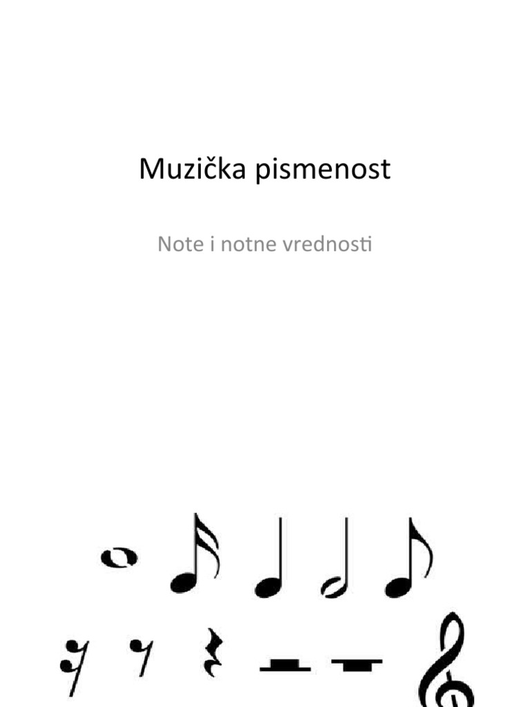 Muzicka Pismenost | PDF