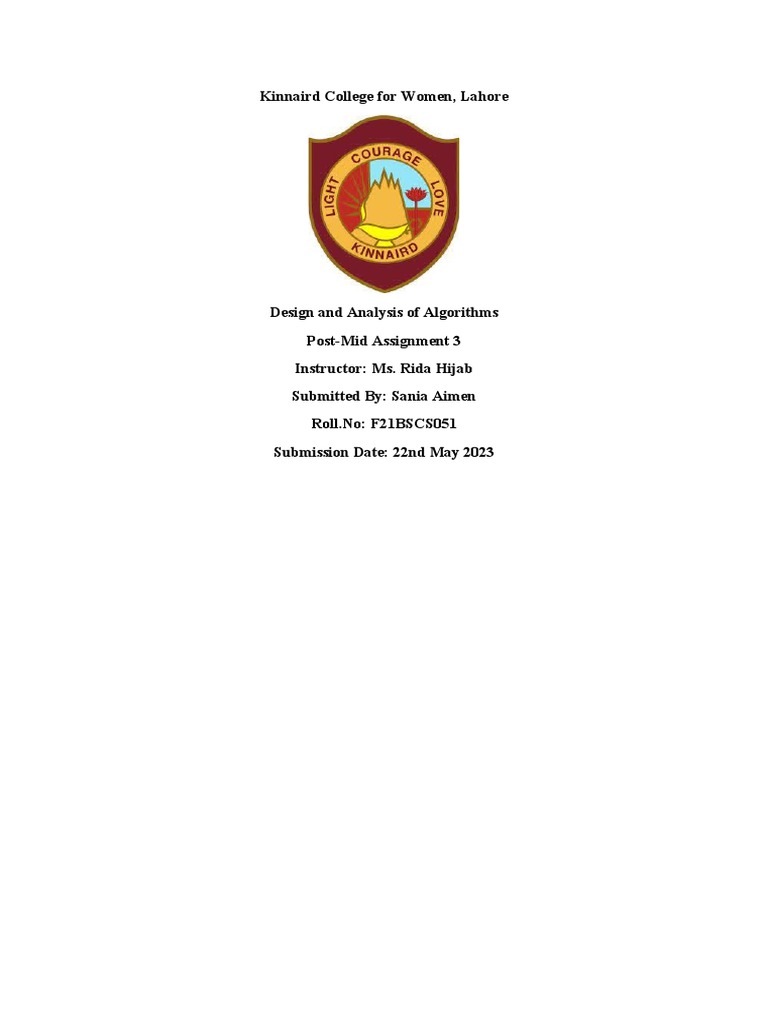 Assignment 3 Download Free Pdf Algorithms Computational Complexity Theory 8743