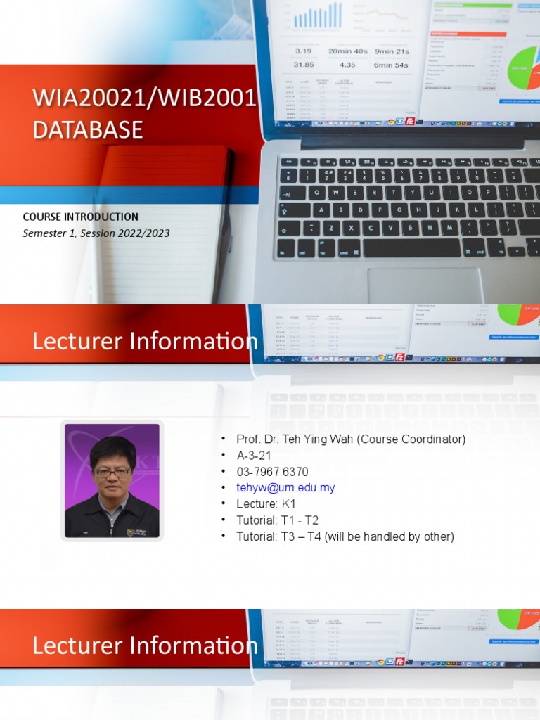 Introduction To The Course | PDF | Databases | Lecture