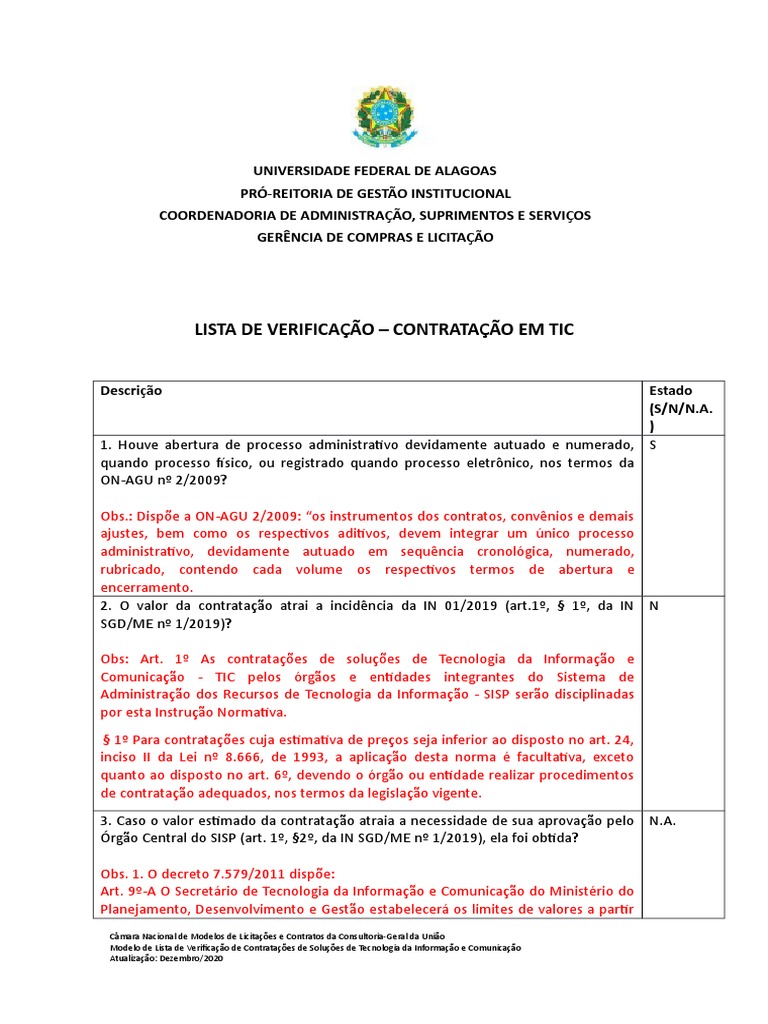 Contratacoes de Solucoes de Tecnologia Da Informacao e Comunicacao ...