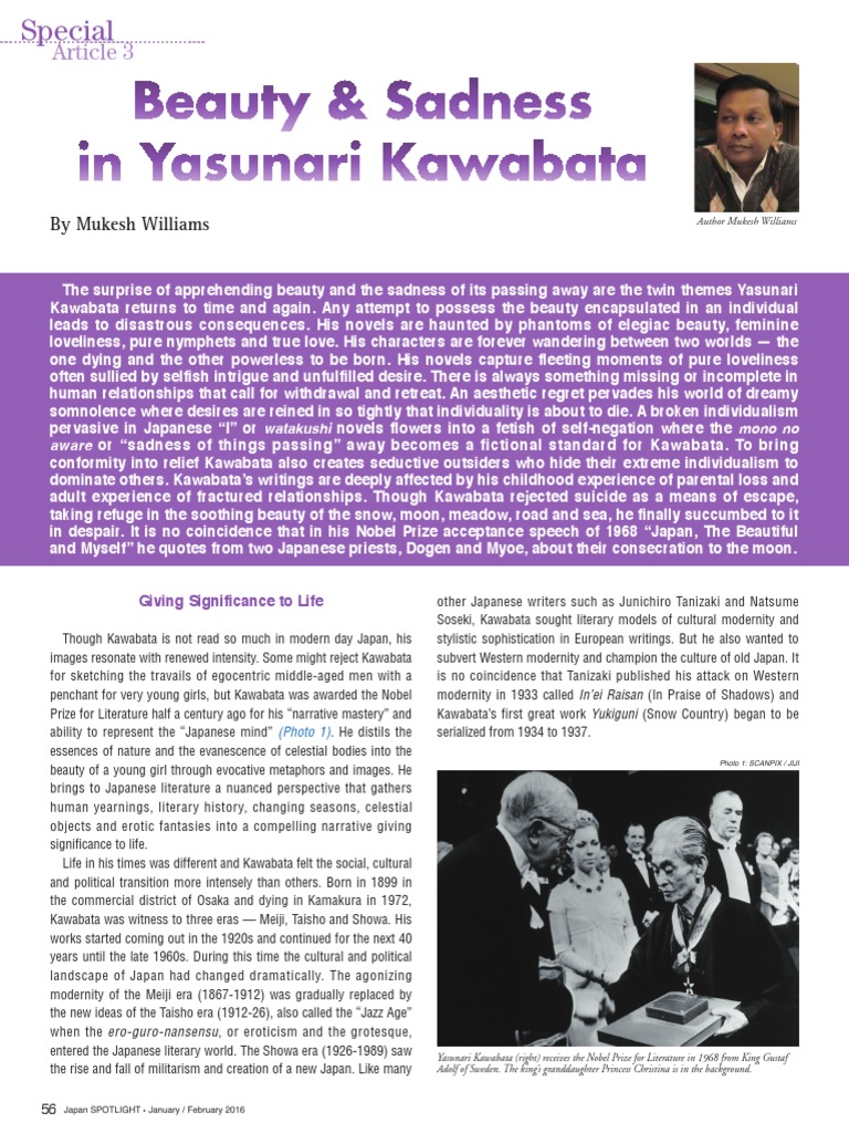 205th - Special - Article - 03 Beauty and Sadness in Kawabata Yasunari | PDF