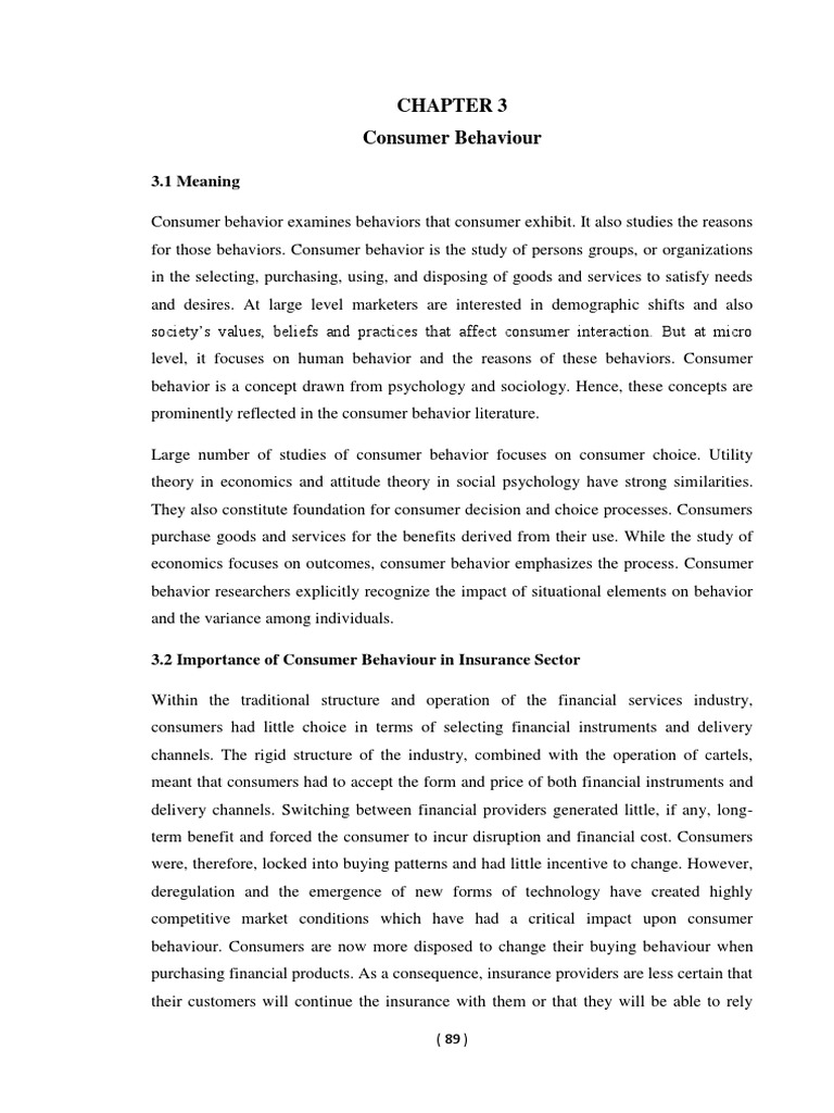 10 - Chapter 3 | PDF | Behavior | Consumer Behaviour