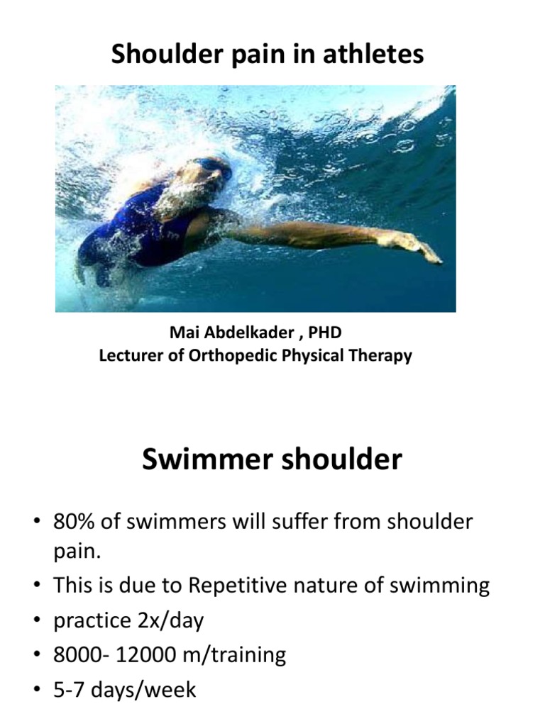 Swimmer's Shoulder | PDF | Shoulder | Anatomical Terms Of Motion