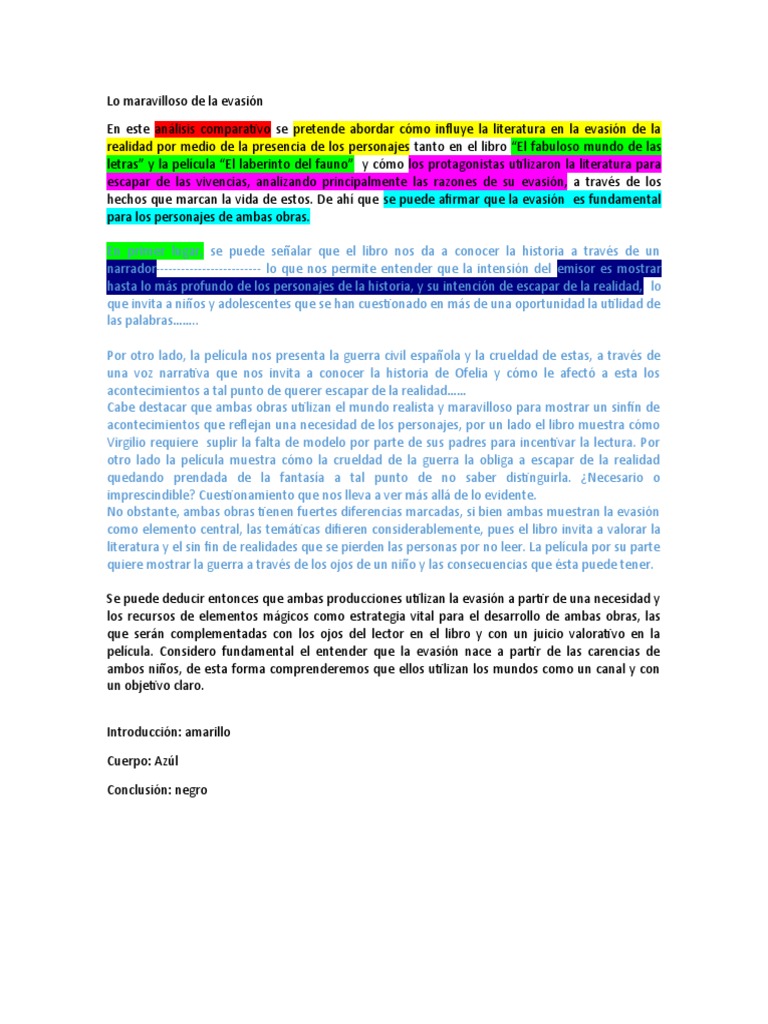 Modelo Análisis comparativo | PDF