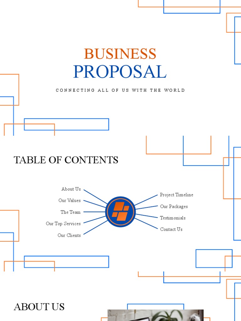 Modern and Minimal Business Proposal Presentation | PDF | Service Industries | Internet Access