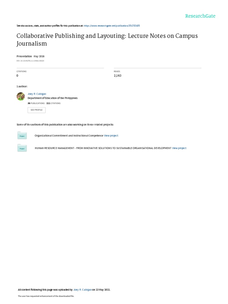 Lay Outing and Collaborative Publishing | PDF | Adobe Photoshop | Computing