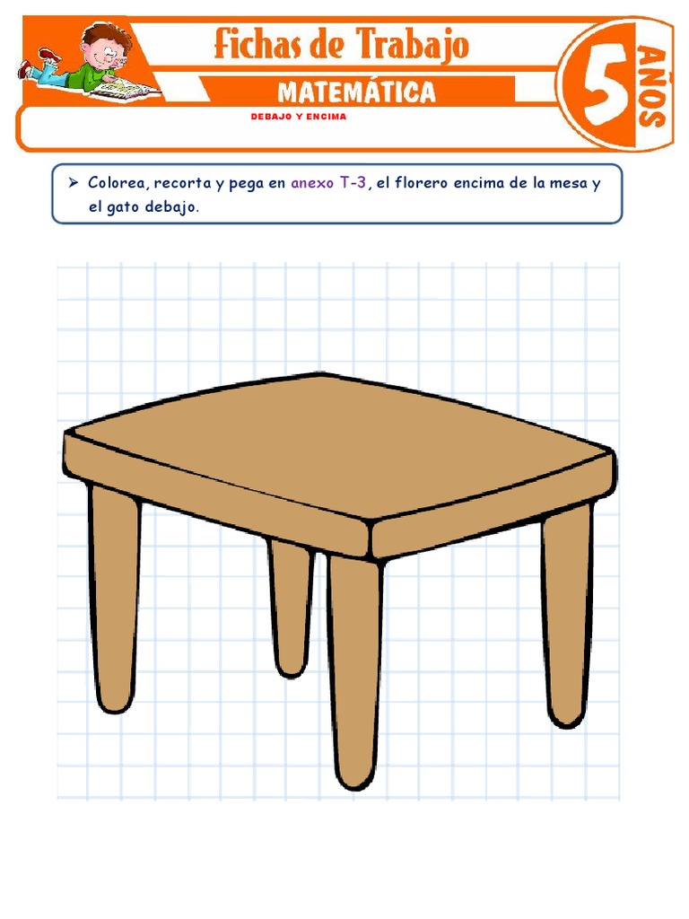 Debajo y Encima para Ninos de 5 Anos | PDF