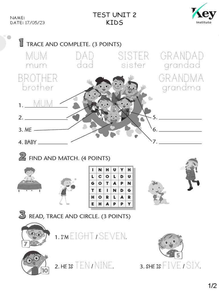 Test Unit 2 Kids | PDF