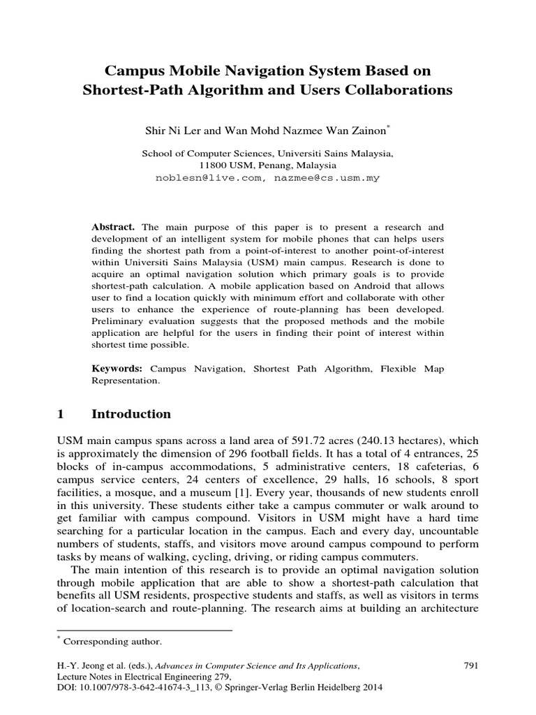 Campus Mobile Navigation System Based On | PDF | Web Application | Computing