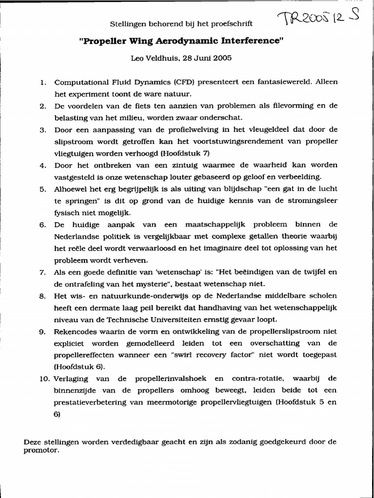 Propeller Wing Aerodynamic Interference Pdf