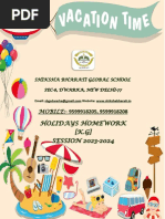 Class Playgroup Holiday Homework - Compressed | PDF