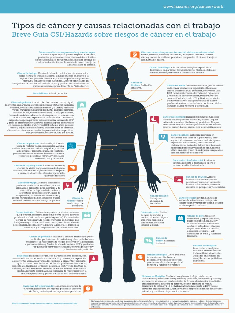 Tipos de Cáncer | PDF | Cáncer | Amianto