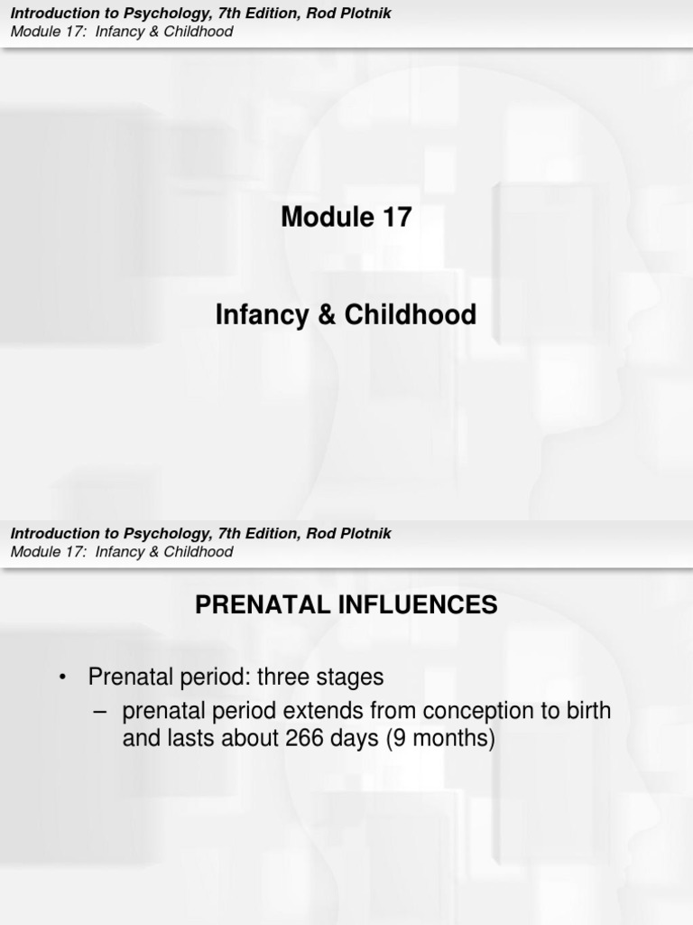 Infacy and Childhood PDF | PDF | Attachment Theory | Prenatal Development