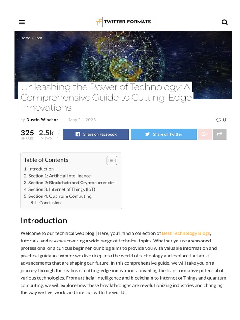 Unleashing The Power of Technology: A Comprehensive Guide To Cutting ... Unleashing The Power of Technology: A Comprehensive Guide To Cutting ...