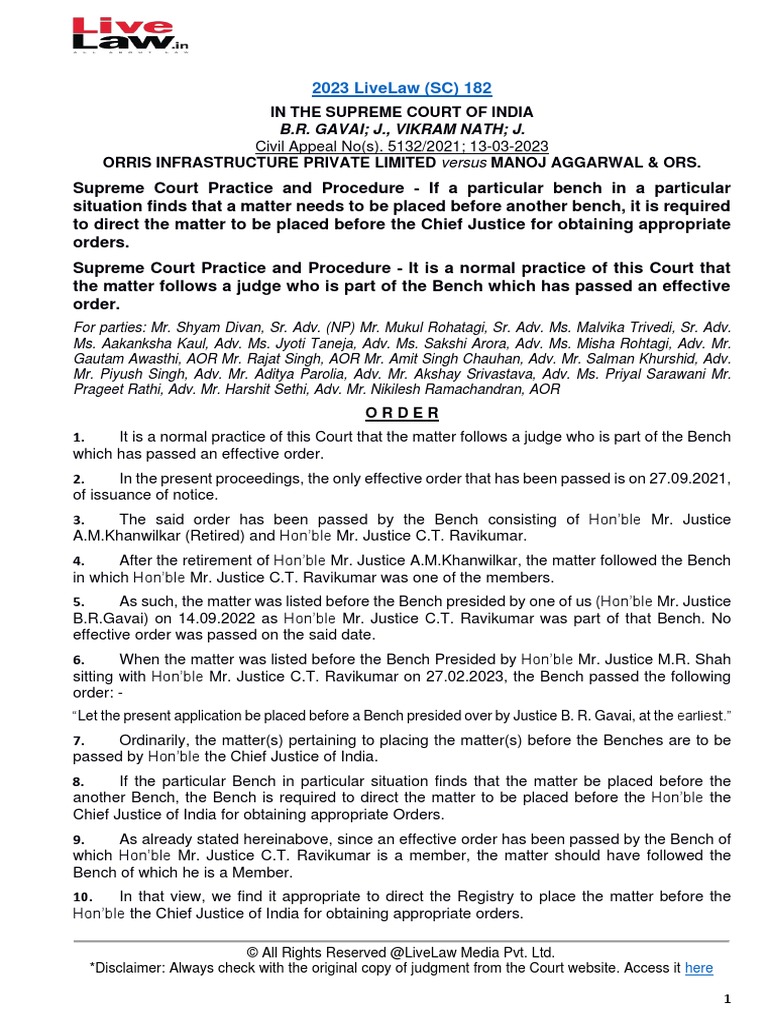 182 Orris Infrastructure PVT LTD V Manoj Aggarwal 13 Mar 2023 463340 ... 182 Orris Infrastructure PVT LTD V Manoj Aggarwal 13 Mar 2023 463340 ...