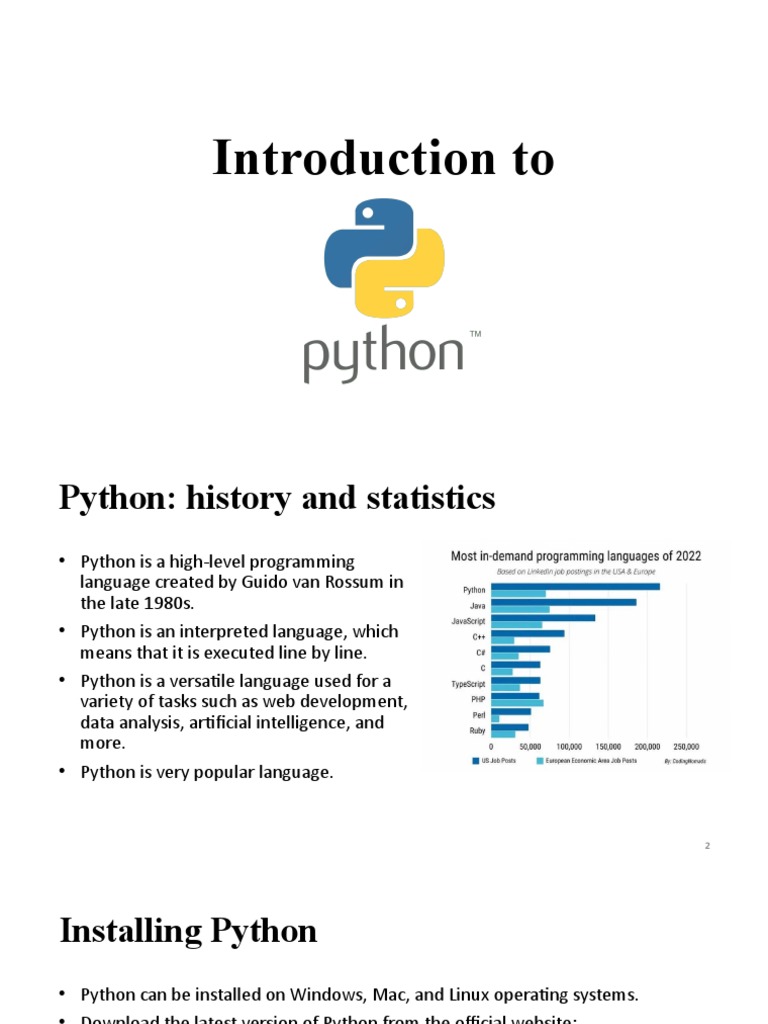 1 Intro | PDF | Python (Programming Language) | Computer Programming