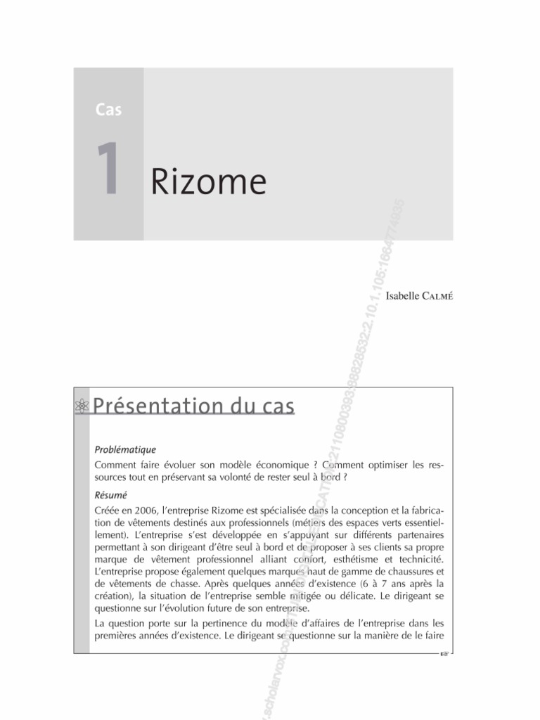 Cas Rizome | PDF