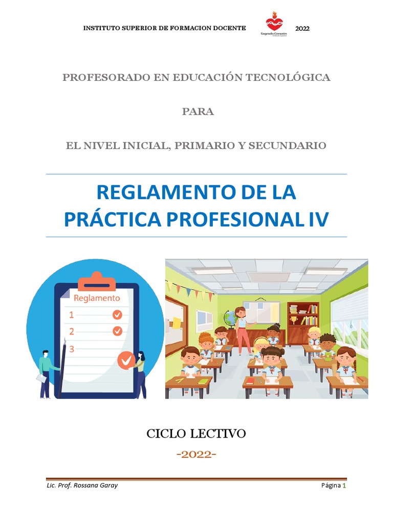 Reglamento de La Práctica Profesional Docente Iv | PDF | Enseñando ...