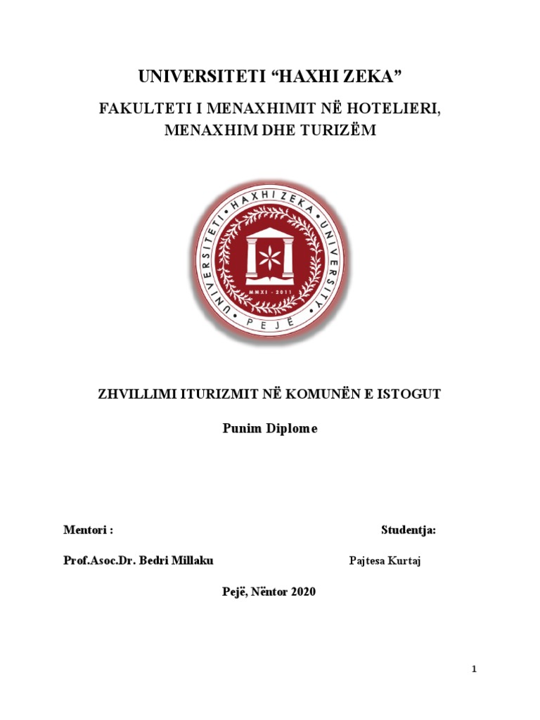 Punim Diplome Pajtesa Kurtaj | PDF